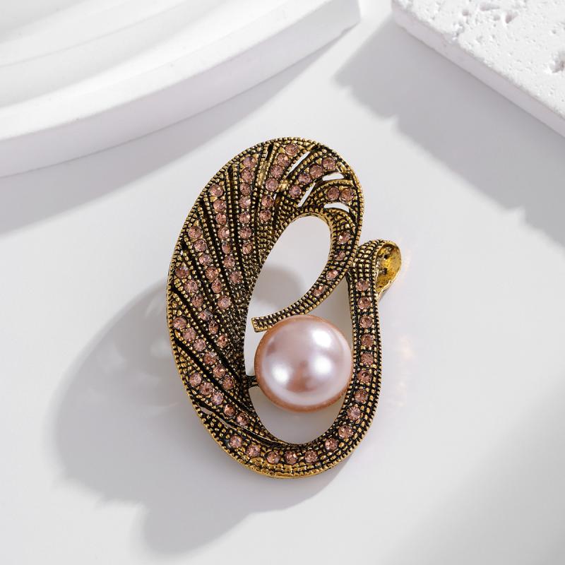 ・カテゴリ: ブローチ・スタイル: 文芸レトロ・デザイン: 花柄・モチーフ: 花、葉・主要素材: 亜鉛合金・加工: 電鍍・機能: 装飾、多機能、調節、両用、固定・対象: 女性