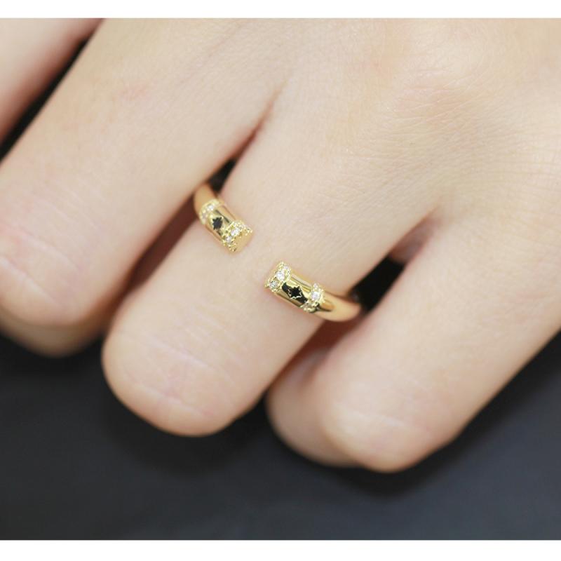 ・カテゴリ: 指輪、リング・素材: 銅・デザイン: U字型・対象: レディース・カラー: ゴールド・サイズ: フリーサイズ・スタイル: シンプル