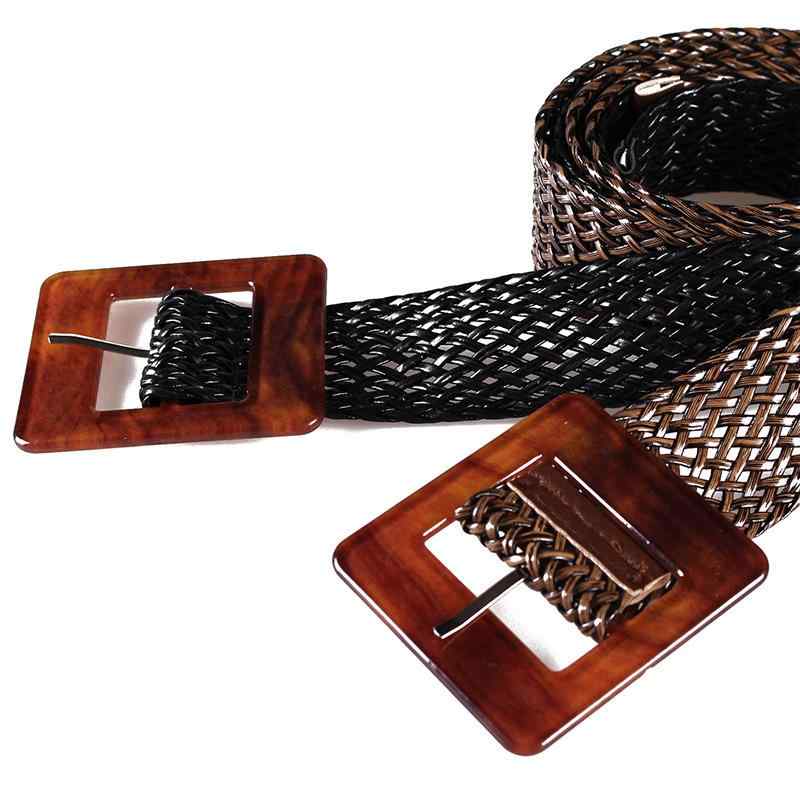 2個セット・主な素材: 蝋紐・バックル素材: プラスチック・留め具: ピンバックル・カラー展開: ブラック、ブラウン・幅: 約2～4cm・スタイル: カジュアル、汎用、ファッション通勤