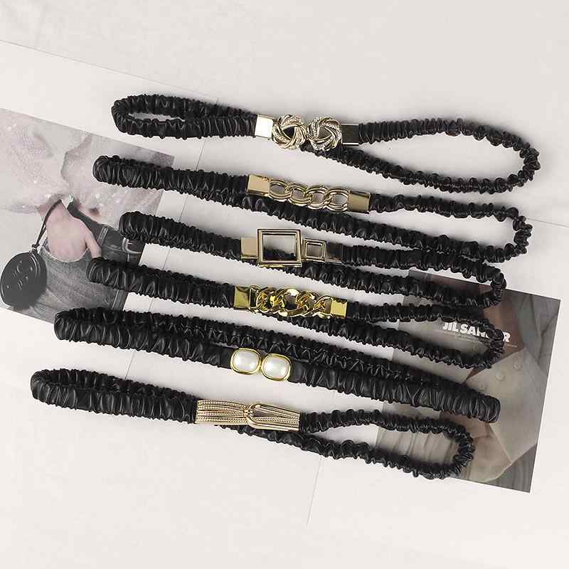 ・素材: PUレザー・バックル素材: 合金・留め具: フック式・カラー展開: ブラック、ホワイト・幅: 約2～4cm・スタイル: 万能、ファッションOL、ファッション通勤