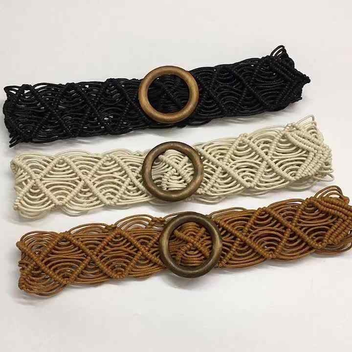 ・主な素材: 蝋引き紐・バックル素材: プラスチック・留め具: スムーズバックル・カラー展開: ホワイト、ブラウン・幅: 4cm以上