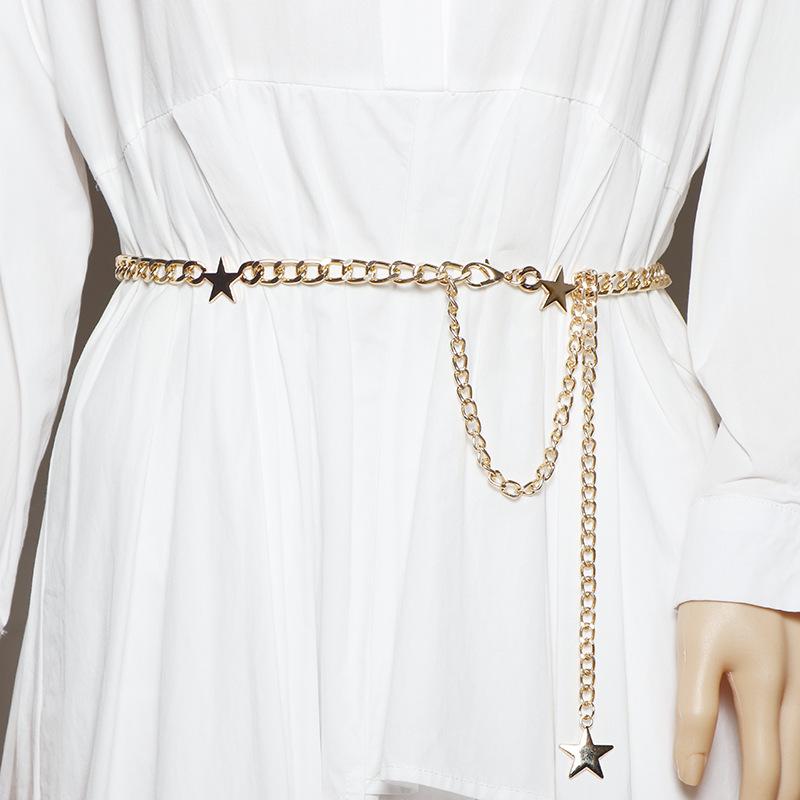 ・カテゴリ: ウエストチェーン・性別: 女性・対象年齢層: 成人・素材: 金属・デザイン要素: 光沢のあるシンプルさ・カラー展開: シルバー、ライトゴールド、ダークゴールド・スタイル: どんな服装にも合う・巻数: 一重巻き