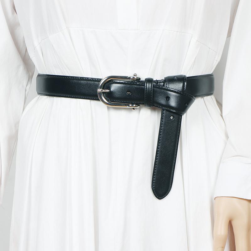 ・素材: 本革・革の種類: 二層牛革・バックル素材: 合金・留め具の種類: ピンバックル・バックルカラー: シルバー、ゴールド・幅: 約2-4cm・スタイル: ベーシック・カテゴリ: オフィスカジュアル・デザイン要素: 民族調