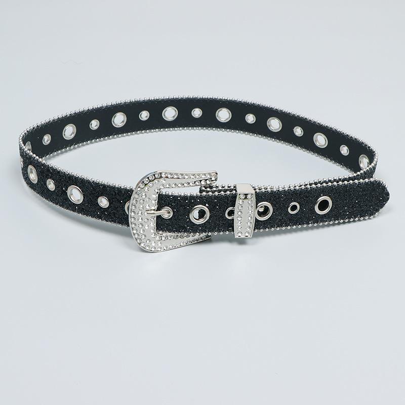 ・素材: フェイクレザー・バックル素材: 合金・留め具の種類: ピンバックル・カラー展開: シルバー、ブラック・幅: 約2-4cm・スタイル: ファッション通勤