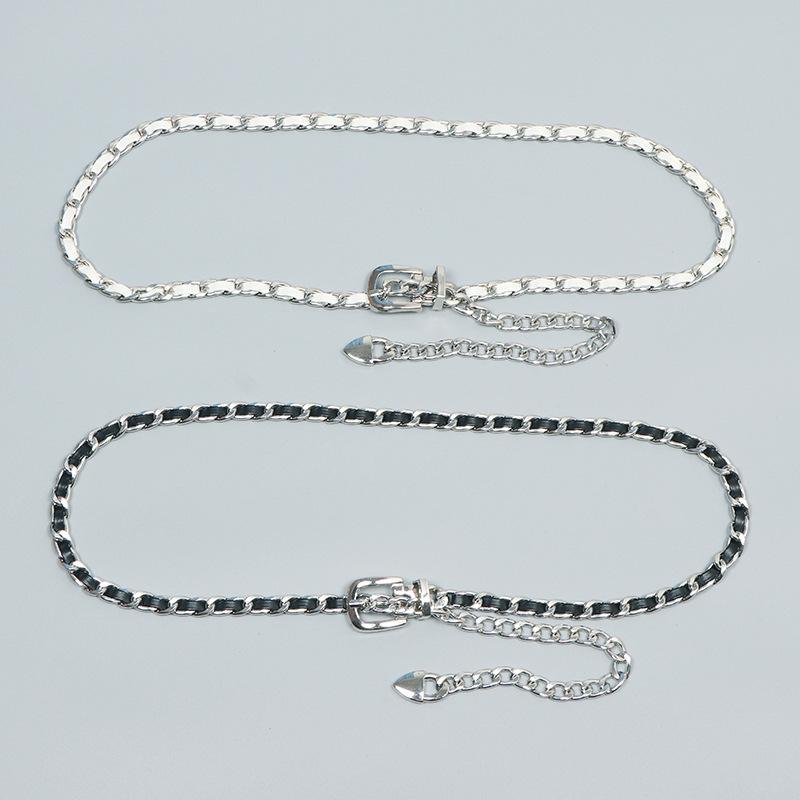 ・素材: フェイクレザー・バックル素材: 合金・留め具の種類: ピンバックル・カラー展開: ブラック/ゴールド、ブラック/シルバー、ホワイト/ゴールド、ホワイト/シルバー・幅: 細身 (2cm未満)・長さ: 100cm・スタイル: ファッシ...