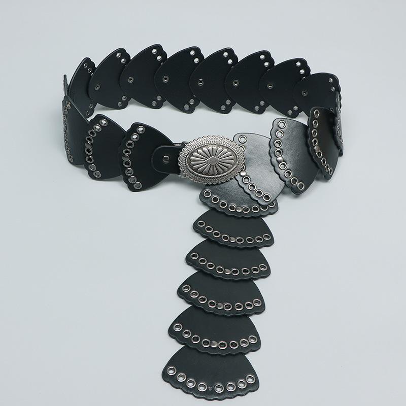 ・主な素材: フェイクレザー・バックル素材: 合金・留め具: フック・カラー: ブラック・幅: 4cm以上・スタイル: 通勤ファッション・人気要素: エスニック、中国風