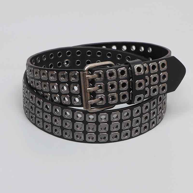 ・カテゴリ: ベルト・主な素材: 合皮・バックル素材: 合金・留め具: ピンバックル・スタイル: ビジネスカジュアル・デザイン要素: エスニック調・カラー展開: ブラック/シルバー、ブラック/ガンメタル、ブラック/ゴールド・幅: 約2〜4cm