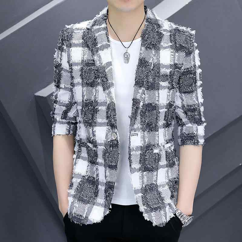 ・洗濯: 洗濯機洗い可・シルエット: スリムフィット・ネックライン: テーラードカラー・フロント: シングル1つボタン・スタイル: 韓国風・柄: 切り替え・主な素材: ポリエステル92%・裏地素材: ポリエステル・着丈: レギュラー・袖丈:...