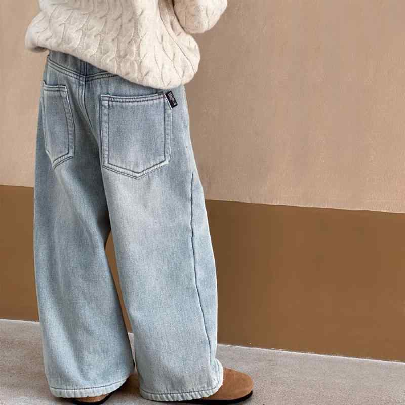 ・カテゴリ: 子供用パンツ・種類: デニムパンツ・スタイル: 韓国風・主な素材: 綿・性別: 女の子・対象年齢: 3〜8歳、身長100〜140cm・丈: 長ズボン・ウエスト: ミッドウエスト・開閉部: ゴムウエスト・柄: 無地・生地加工: ...