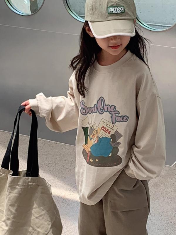 ・カテゴリ: キッズTシャツ・性別: 女性・スタイル: 韓国風・対象年齢: 3歳以上・袖丈: 長袖・ネックライン: クルーネック・フード: なし・主な素材: 綿100%・生地加工: 柔軟処理・柄: 動物、無地、キャラクター、英字・デザイン:...