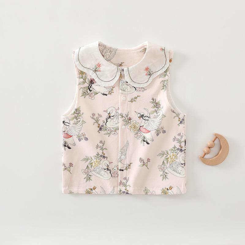 ・カテゴリ: キッズベスト・性別: 女性・スタイル: 森ガール・対象年齢: 1〜3歳・生地加工: 起毛、ソフト加工・デザイン: 前開き・柄: カートゥーン・厚さ: 普通・主な素材: 綿100%・開閉部: シングルボタン・カラー展開: ピンク...