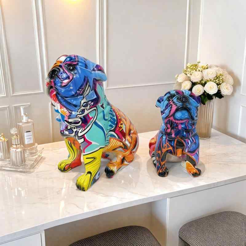 ・カテゴリ: 樹脂工芸品・カラー展開: 套二-落書き、套二-カラフル、套二-パープル・スタイル: 現代ミニマリズム・主な素材: プラスチック、樹脂