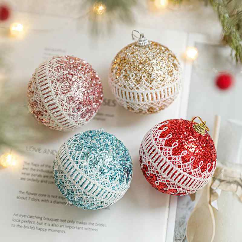 ・素材: フォーム・カラー展開: シャンパンフォームボール、ピンクフォームボール、レッドクリスマスボール、ブルークリスマスボール・スタイル: 現代的シンプル、現代アート・適用祝日: クリスマス