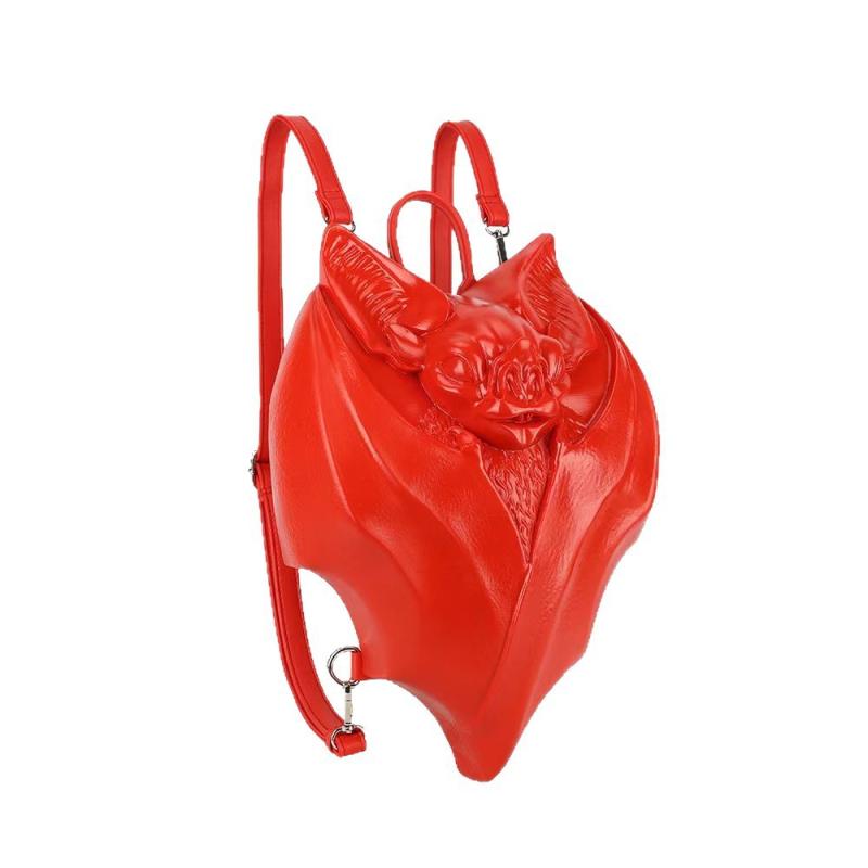 ・カラー: レッド・性別: ユニセックス・シーン: 日常使い・素材: PU・スタイル: ストリート・レザー特徴: 3D・容量: 20L以下・機能: 防水・PC収納サイズ: 20.32cm・柄: アニマル・裏地素材: マイクロファイバー・ショ...