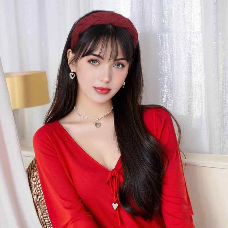 ・スタイル: ナチュラル・対象: ユニセックス・加工方法: 機械製造・パーマ・染色: 可能・素材: 耐熱ファイバー・肌色: 全肌色対応・顔型: 全顔型対応・効果: ヘアスタイル変更・ヘアスタイル: カチューシャウィッグ・カラー展開: ブラッ...