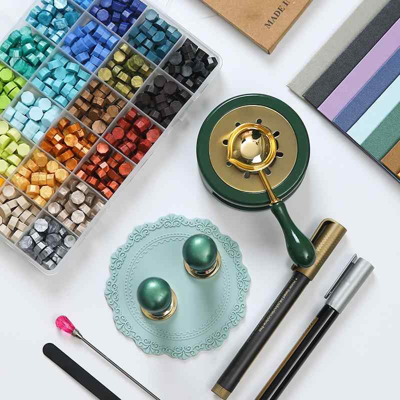 ・カテゴリ: シーリングスタンプ・カラー展開: グリーン, レッド, ピンク, ブルー