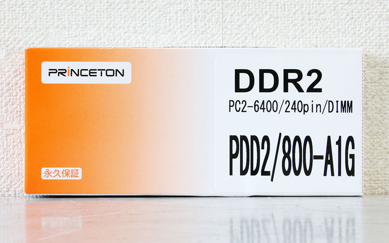 商品説明 PDD2/800-A1G Princeton 1GB DDR2-800 PC2-6400 SDRAM-DIMM 240pin この商品は、未開封/未使用品です。 長期在庫品につき、外箱に痛みがあります。 商品の詳細 メーカー:Pr...
