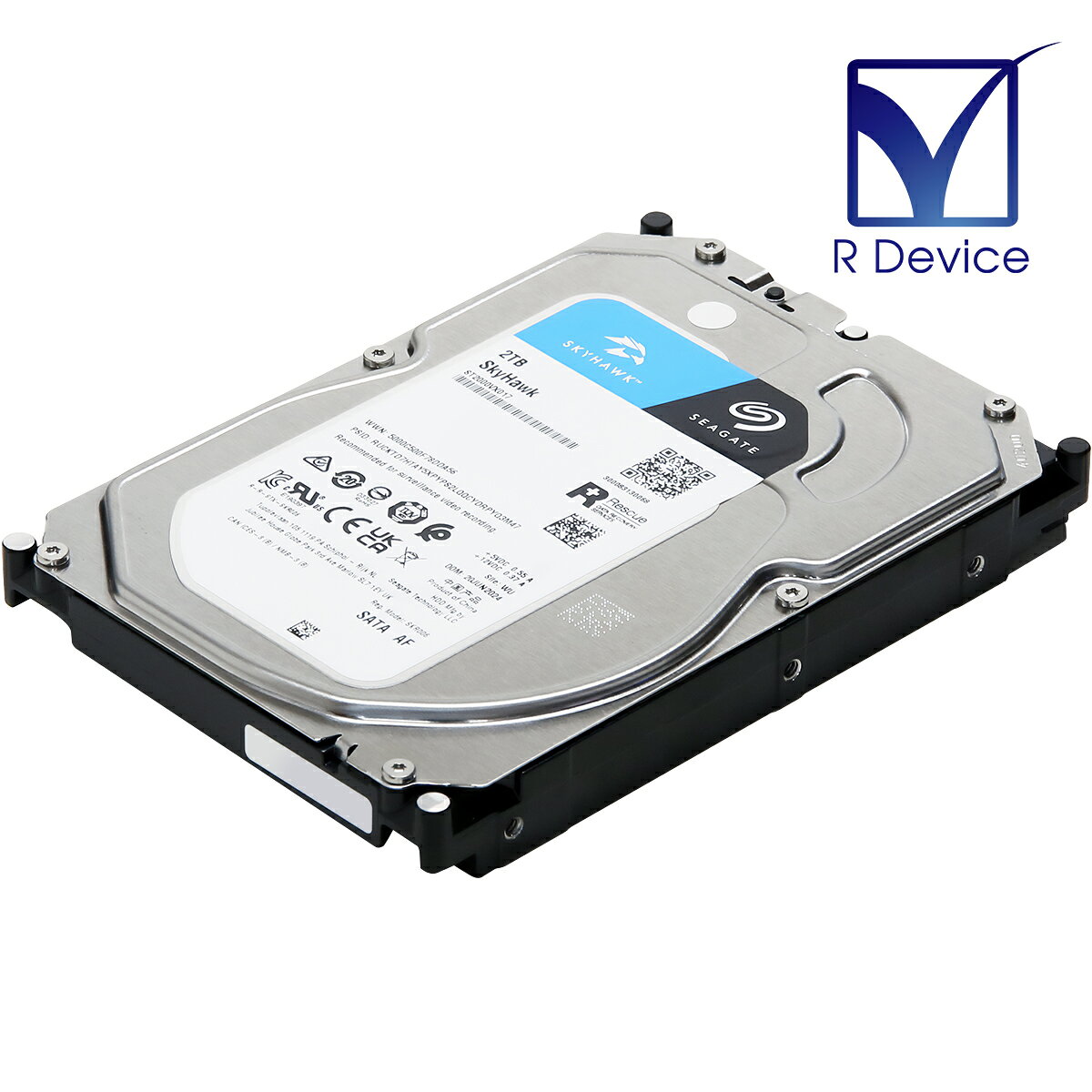 Seagate Technology - SkyHawk ST2000VX017 2.0 TB, 3.5インチ, Serial ATA, 5900 rpm, 監視用途専用ドライブ SkyHawk は、監視用途専用ドライブの設計における豊富な...