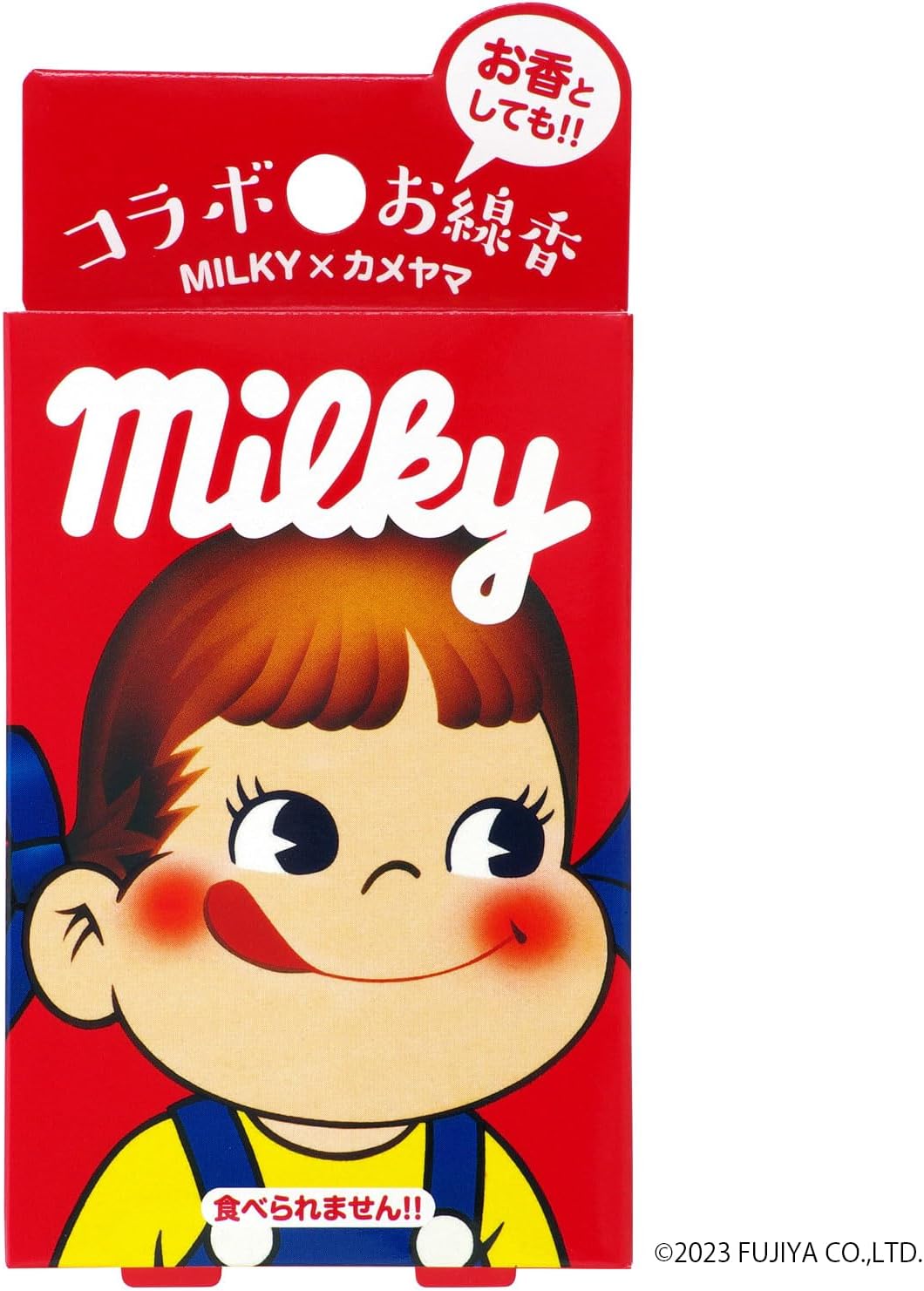 商品説明 ●発売から60年以上も愛され続けている不二家の定番お菓子ミルキーの香りのお線香。 ●ミニ寸よりもさらに短い70の長さなので、小さな香炉でも灰こぼれが少なく、お香としても。 ●ルームインセンスとしてもお使いいただけるお香タイプのお線...