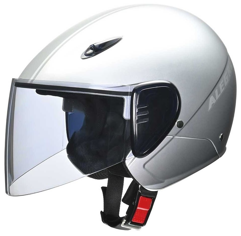 ■属性ヘルメット SGマーク: ○ヘルメット PSCマーク: ○■商品概要カラー：マットシルバーサイズ：フリー(57-60cm)規格：PSC、SG(125cc以下用)重量：約1，000g素材：帽体／ABS シールド／ポリカーボネイト付属：サ...