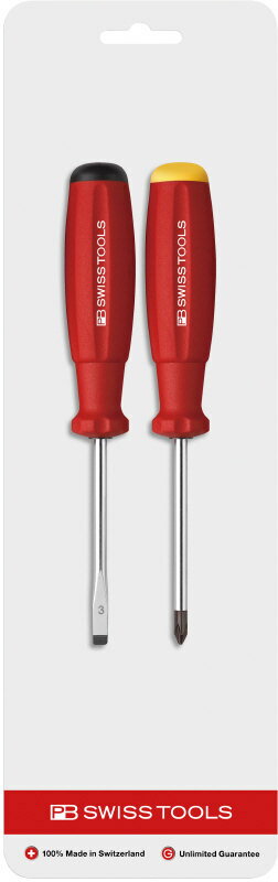 ■商品概要重量(g)：130マイナス：5.5×100mm、プラス：PH1【セット内容】・スイスグリップマイナスドライバー(8140-3-100)・スイスグリッププラスドライバー(8190-1-100)■詳細説明スイスグリップはポリプロピレン...