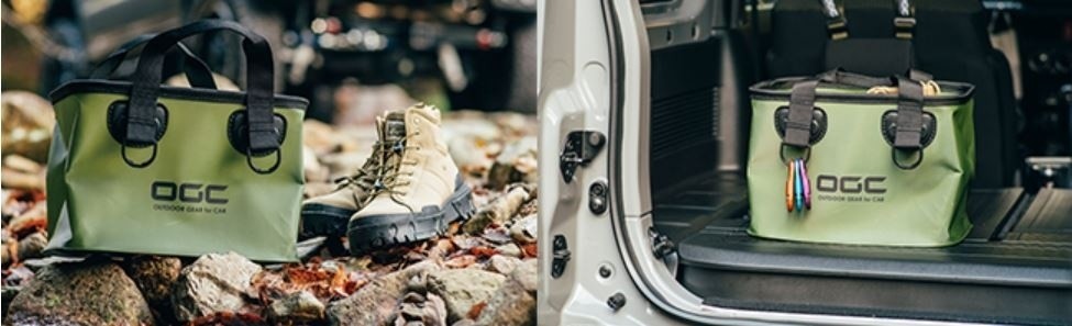 ■商品概要【仕様】・サイズ(外寸)：約W350×D230×H230mm・容量：約16L・材質本体：EVA持ち手：ポリエステルDカン：POM【内容物】・本体×1■詳細説明◆カラビナなどが取り付けられるDカン付◆折りたたんでコンパクトに収納可能...