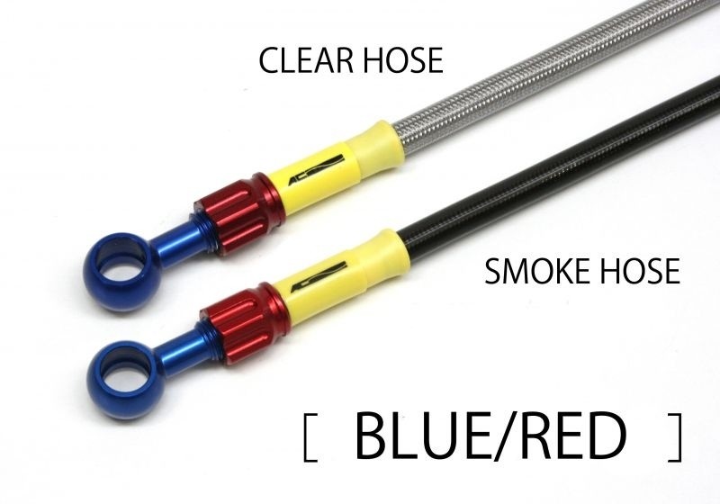 ■商品概要■フロント■アルミ ブルー／レッド (フロント)取り廻し：スタンダードフィッティングカラー：ブルー／レッド■詳細説明アクティブオリジナルのACパフォーマンスラインは、純正ブレーキホースにも採用されるカシメ方式を内部構造に持ち、スト...