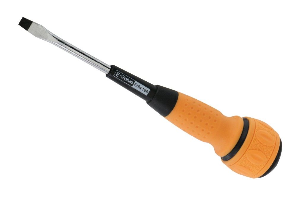 ■商品概要【商品仕様】・グリップ色：黄・サイズ：-6mm×100mm・先端マグネット付・軸：クロームバナジウム鋼・グリップ：TPR・PP【規格】BDM-6■詳細説明力が入りやすくすべりにくいです。【用途】ネジなどの締付け用。【商品機能】滑り...