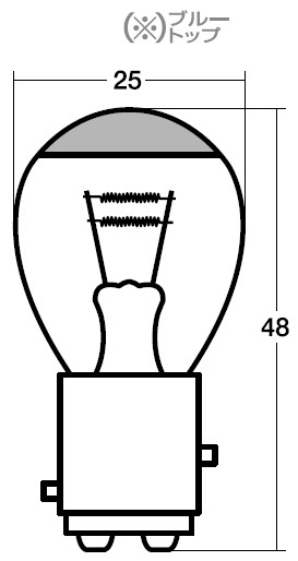 ■商品概要ブリスターパック(白熱電球)定格：12V 35/5W(ブルートップ)口金(ガラス)：BAY15d (S25)入り数：2個入　※画像はイメージです。■適合車種&ensp;&ensp;&ensp;備考: 汎用