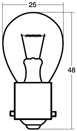 ■商品概要ブリスターパック(白熱電球)定格：12V 35W口金(ガラス)：BA15s (S25)入り数：2個入　※画像はイメージです。■適合車種&ensp;&ensp;&ensp;備考: 汎用