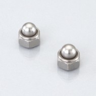 ■商品概要素材：ステンレス素地サイズ：M8×P1.25A：13mmB：13mmC：6.1mm入り数：2個■詳細説明E-LOCKを採用した安心と信頼のゆるみ止め効果！危険防止や美観の向上を目的とし、ネジ部が突き出さないよう袋状になっているナッ...