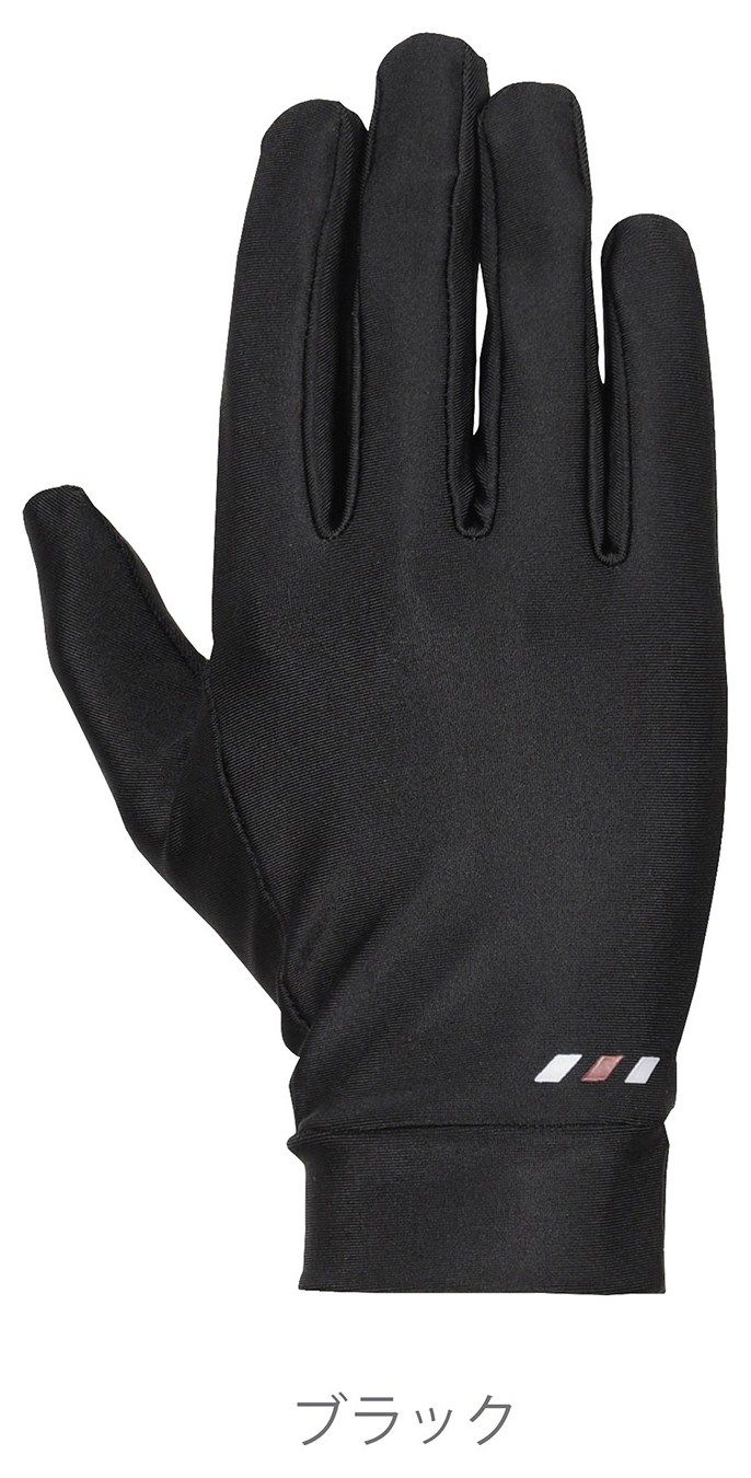 ■商品概要カラー：ブラック素材［甲側］ポリエステルスパンテックス■詳細説明吸汗、速乾、ストレッチ、消臭機能を有し非常に滑らかな生地を採用。夏はもちろん通年でライディンググローブ内を快適にしてくれるオールシーズンインナーグローブ。■注意点※メ...