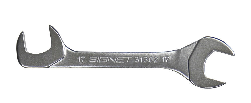 ■商品概要サイズ (mm)：17全長 (mm)：140薄さ (mm)：4.8質量 (g)：68■詳細説明■特長・大変薄いので、ダブルナットや精密な作業に便利・15°と75°の角度で様々な箇所へアクセス可能■注意点※メーカー都合により商品の仕...