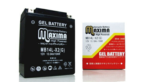 ■商品概要型番：MB14L-X2 (G)電圧：12V容量：13Ahサイズ： (L) 約136mm× (W) 約91mm× (H) 約168mm付属：ターミナル金具・取扱説明書・1年保証・ロードサービス■詳細説明【メーカー相互性】ジーエスユア...