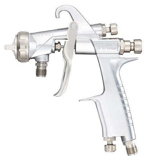 ■商品概要【商品仕様】●所要圧縮機：0．75-1．5kW●ノズル口径：1．5mm●吹付空気圧力：0．24MPa●空気使用量：225L／min●塗料噴出量：190ml／min●パタン開き：190mm●塗料ニップル・空気ニップル：G1／4●塗料...