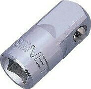 ■商品概要●サイズ(inch(インチ)SQ×inch(インチ)SQ)：凹1／4×凸3／8●全長(L：mm)：26●外径(D：Φmm)：11■詳細説明◆便利なソケットアダプター。◆1／4inch(インチ)SQのラチェットハンドル等で3／8in...