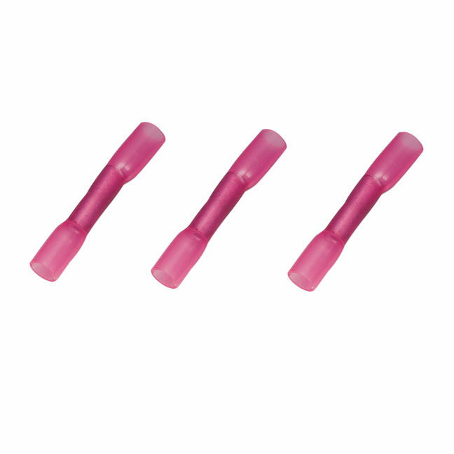 ■商品概要カラー：レッド3個■詳細説明配線の結線と絶縁が簡単に出来る熱収縮チューブです。熱で収縮の際にシーリング材で密着し水の浸入を防ぎます。配線の太さに合わせ3サイズを設定。B(1)5mm程配線を剥き、配線を管の中へ入れ、かしめる。B(2...