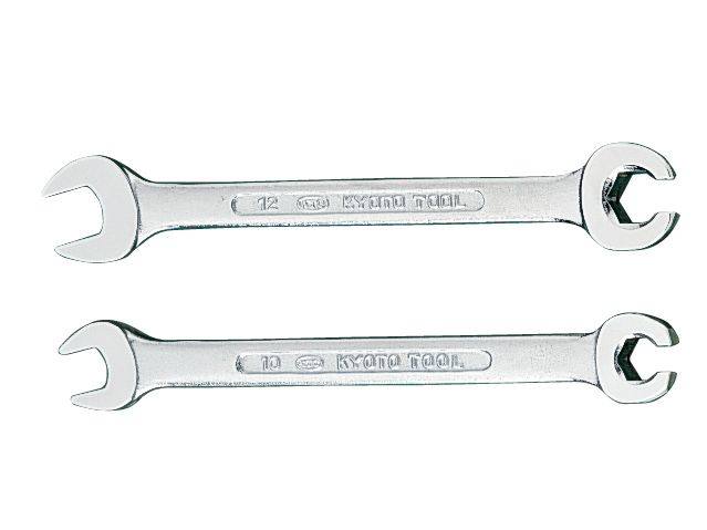 ■商品概要【重量】 135g【入数】 MZ11の2本組【セット内容】・ブレーキパイプ用めがねレンチMZ11-10／12■詳細説明口径部は5点が接する形状のため、確実にナットを回すことができます。ブレーキパイプ用めがねレンチとスパナを組み合わ...