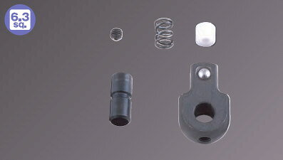 ■商品概要【差込角】6.3sq.【差込角】6.3sq.【セット内容】ドライブヘッド・ピン・止めねじ・樹脂製パッド・スプリング各1■注意点※ヘッド交換には1.5mmのヘキサゴンレンチが必要です。
