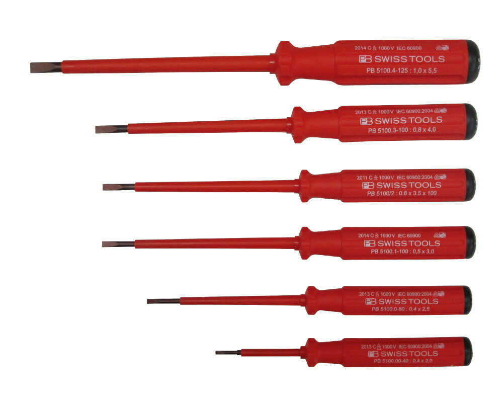 ■商品概要【セット内容】・絶縁マイナスドライバー (5100-00・0・1・2・3・4)【質量 (g)】226■詳細説明【特長】●電設設備の点検作業等を行う際に作業者の感電を防止し、作業者の安全を確保します。●快適な握り心地のいSwissG...
