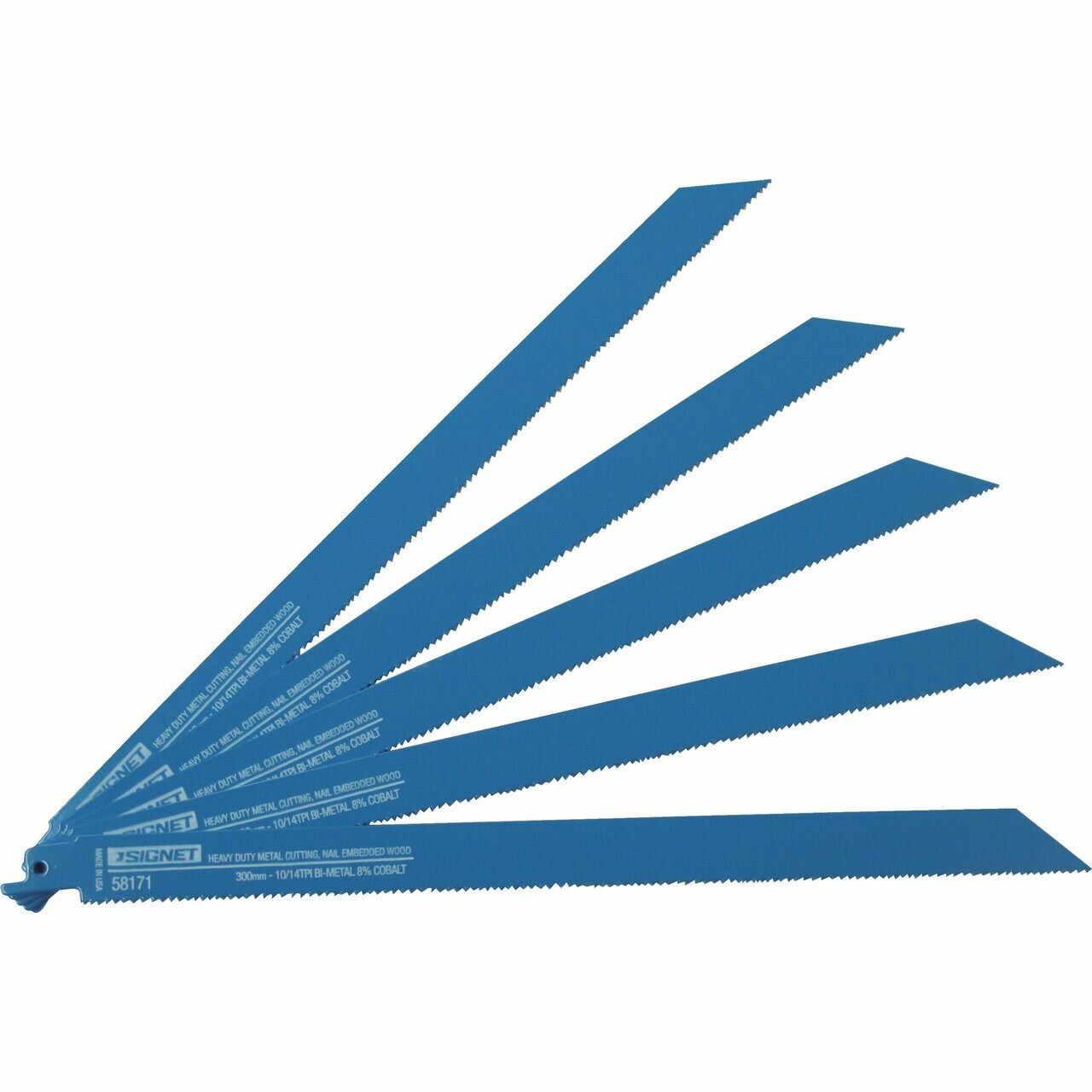 ■商品概要●幅(mm)：20●入数(枚)：5■詳細説明◆鉄もステンも薄肉パイプも折れずに切断。◆強靭なバイメタルブレード：しなやかなバネ鋼製の背部と、高硬度なコバルトハイス鋼製の刃部を電子ビーム溶接。◆刃部はコバルトを8％含有しており耐磨耗...