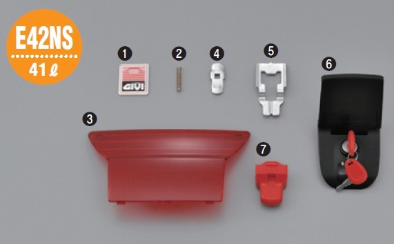 ■商品概要【対応ケース】：【対象画像番号：3】■適合車種E42NS&ensp;E42NS&ensp;&ensp;備考: GIVI