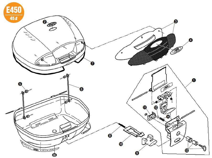 ■商品概要【対応ケース】：【対象画像番号：3】エンブレム無し■適合車種E450&ensp;E450&ensp;&ensp;備考: GIVI