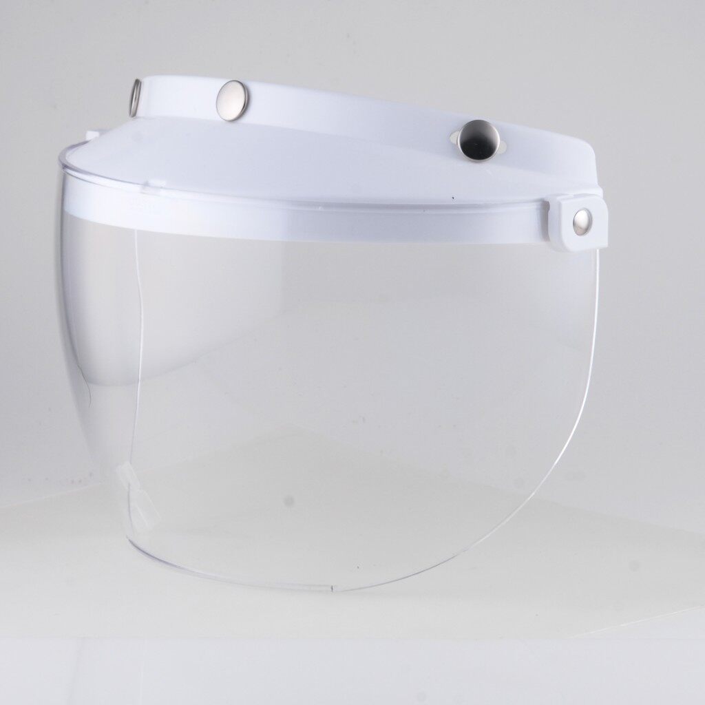 ■詳細説明3スナップのフリップアップシールド。映画「マッドマックス」に登場するジム・グースを彷彿とさせるディテール。バイザーとシールドが一体化しているので日差しが強い日や雨の日も安心。スナップにはアジャスター機能が付いているので、3スナップ...