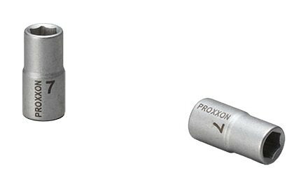 ■商品概要サイズ：7mm差込角サイズ：1／4(6.3mm)ソケット外寸：直径＝Φ12mm (作業口＝Φ11mm) 長さ＝25.6mm重量：10g【素材／材質】クロムバナジウム鋼表面仕上：下地に二層のニッケルクローム／最終仕上げはマットクロー...