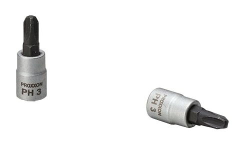 ■商品概要サイズ：(+)No.3差込角サイズ：1／4(6.3mm)ソケット外寸：直径＝Φ12mm 長さ＝33.6mm重量：12g【素材／材質】クロムバナジウム鋼表面仕上：下地に二層のニッケルクローム／最終仕上げはマットクローム【仕様】レーザ...