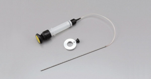 ■詳細説明●シリンダの気密性が高く吸引力が強いシリンジ(注射器)採用。オイル抜き取り時、ピストンがすっぽ抜けないストッパー付き。倒立フォークにも使用可能。規定量より若干多めにフォークオイルを入れ、後はゲージの目盛りを参考に規定量まで注射器で...