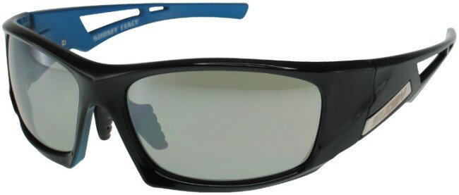 ■商品概要フレームカラー：メタルブルーブラックレンズカラー：シルバーミラー可視光線透過率：30％紫外線透過率：1.0％以下フレーム素材：ポリカーボネートレンズ素材：ポリカーボネート■詳細説明・欧米ブランドのサングラスの悩みどころは、「鼻の高...