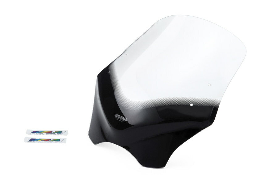 ■商品概要穴加工：不要素材：アクリルサイズ：幅400mm×長さ420mmタイプ：V-FLOW　スタンダード■詳細説明汎用タイプスクリーンに新たな形状が登場。今までメーターが大きすぎてスクリーンがメーターと干渉する車種や適合スクリーンが無かっ...