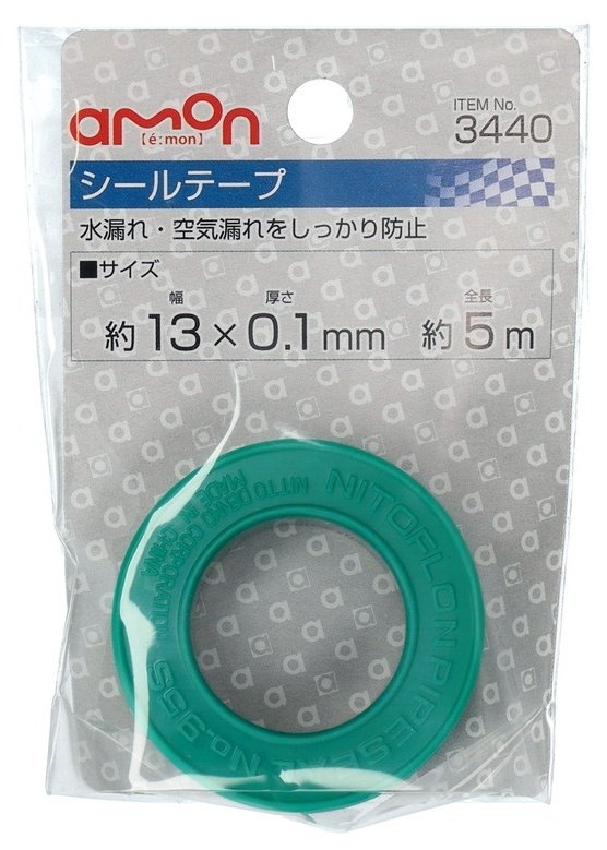 ■商品概要【仕様】・サイズ：幅約13×厚さ約0.1mm 全長約5m・使用可能温度範囲：-100から260度・材質：フッ素樹脂(PTFE)【内容物】・シールテープ(白)×1■詳細説明◆水漏れ・空気漏れをしっかり防止◆自己融着性に優れ、ネジ山に...